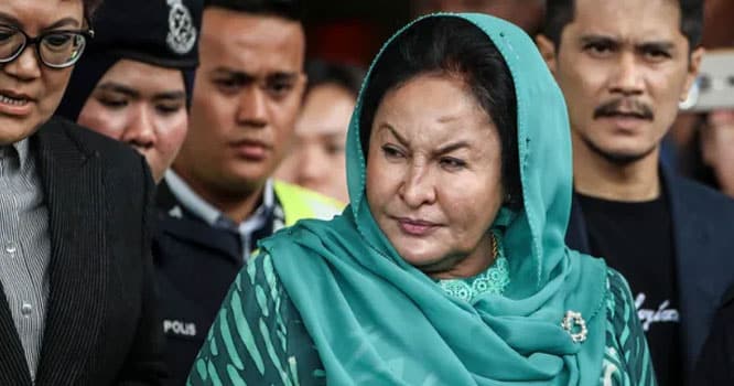 Malaysia's former first lady Rosmah sentenced to 10 years in jail for graft