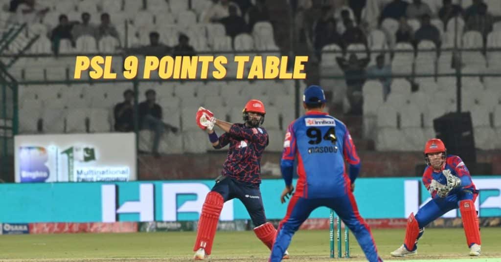PSL points table: Karachi slides to 5th position after Wednesday loss ...
