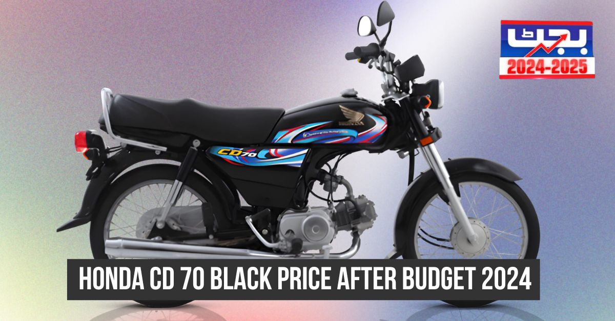 Honda CD 70 Black new price in Pakistan after Budget 2024-25 - Daily Ausaf