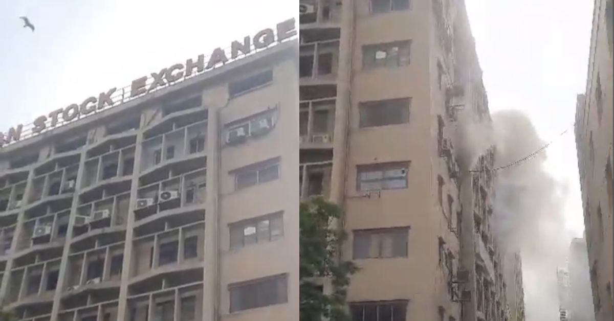 Fire erupts in Pakistan Stock Exchange building in Karachi [Video ...