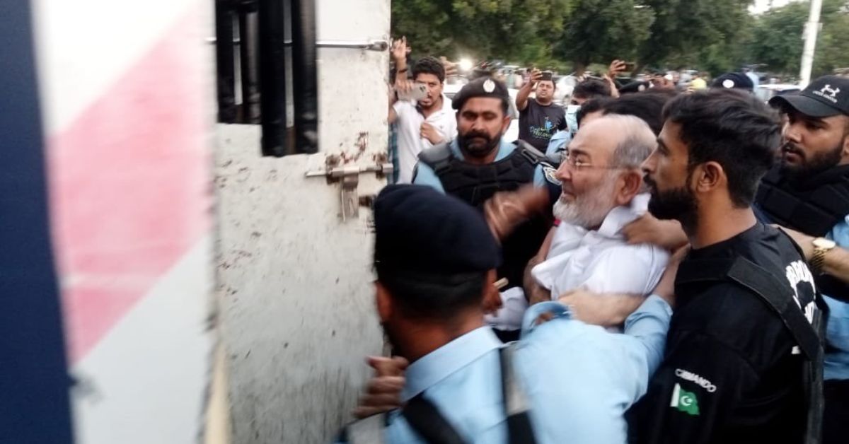 Former Senator Mushtaq among 10 others arrested during pro-Palestine ...