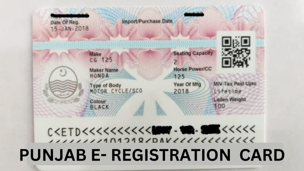 Digital revolution in Punjab: E-registration cards now available for ...