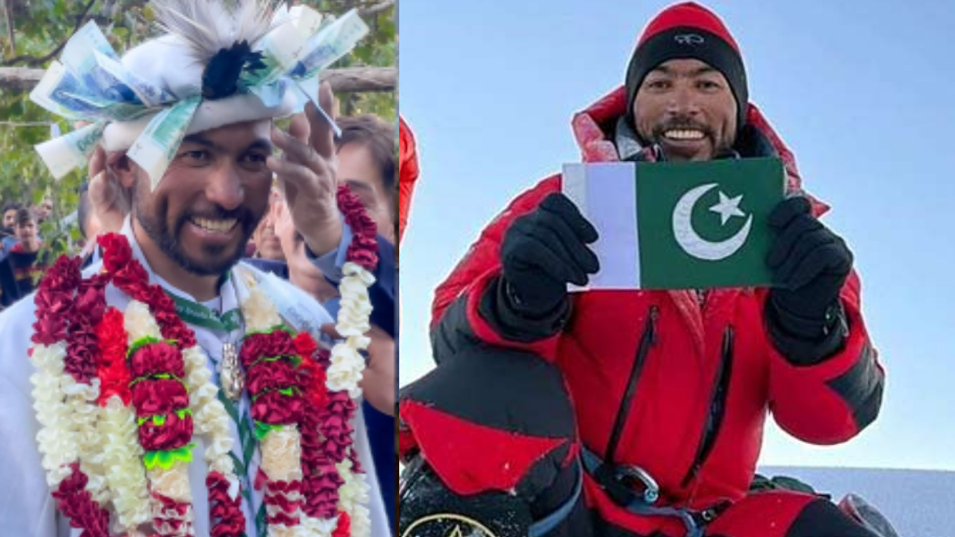 Pakistani mountaineer Sirbaz Khan receives grand welcome in Gilgit ...