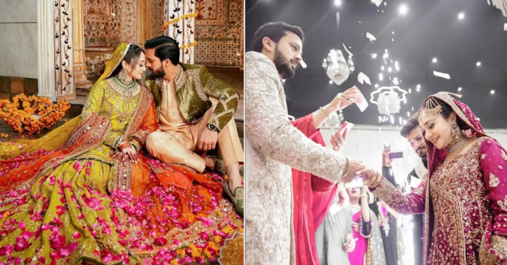 Youtuber Rajab Butt ties knot with Emaan in Grand wedding celebration ...