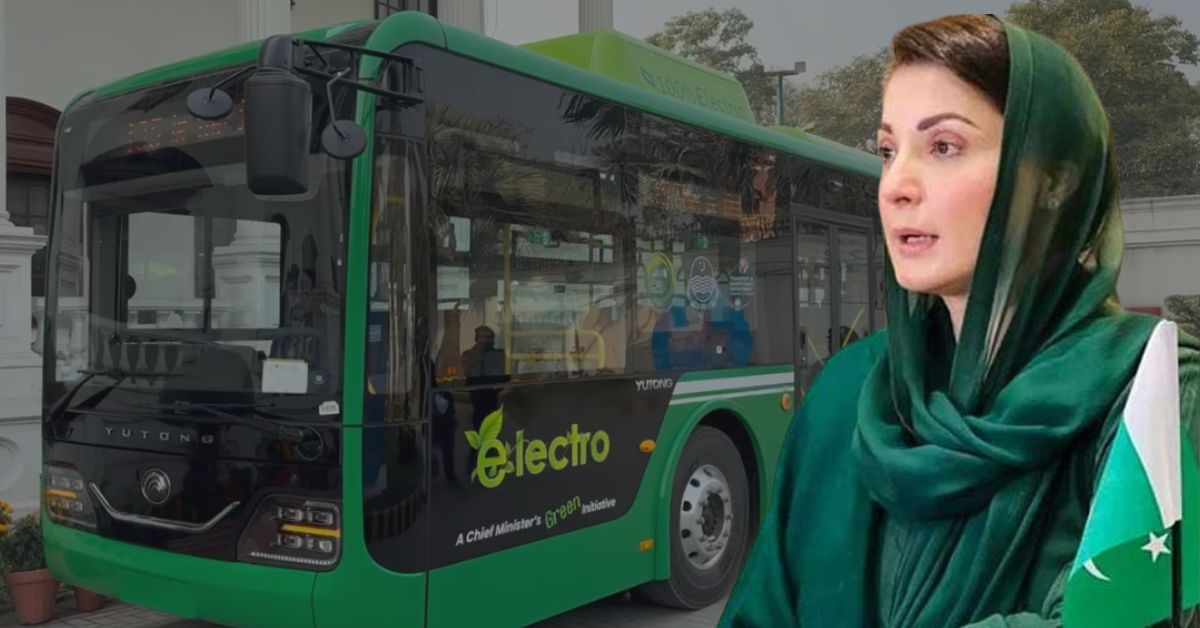 Punjab CM Maryam inaugurates electric bus service in Lahore - Daily Ausaf
