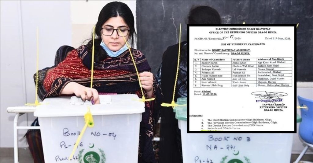 Withdrawn candidates list issued for GBA-06 Hunza constituency - Daily ...
